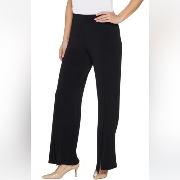 Susan Graver | Pants & Jumpsuits | Susan Graver Liquid Knit Split Leg ...